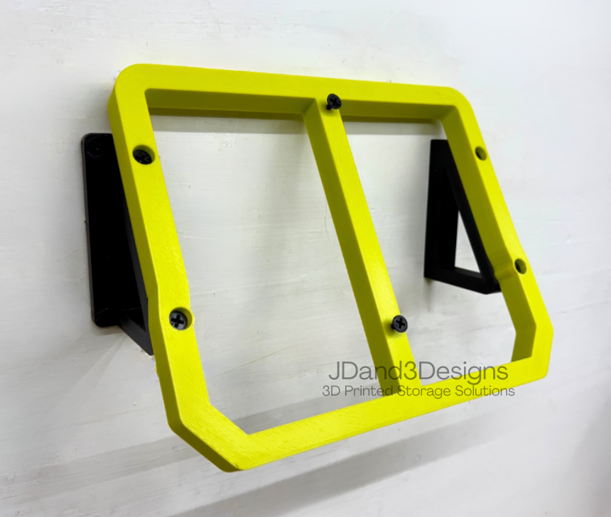 MOUNT for PCG005 Ryobi Dual Port Battery Charger- Charger/Battery Hold ...